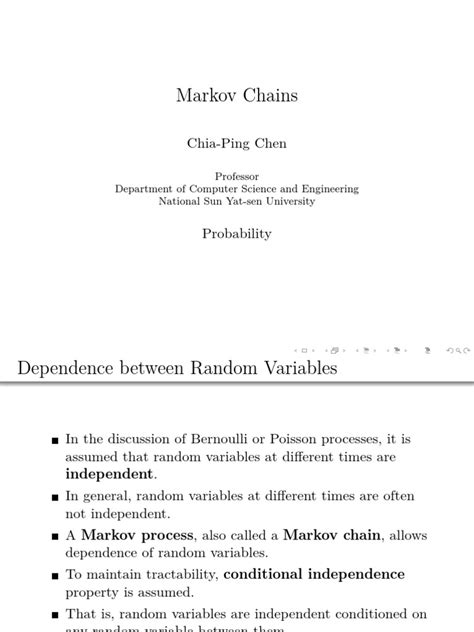 markov chains pdf markov chain stochastic process