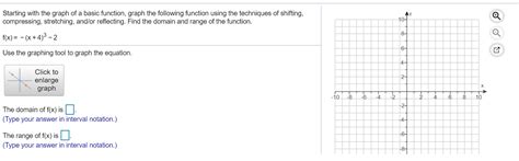 Solved Starting With The Graph Of A Basic Function Graph Chegg