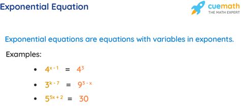 Exponential Equations Examples