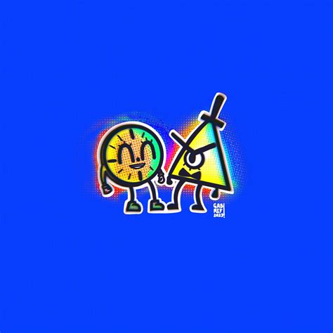 Bill Cipher Meets Miss Minutes Fanart By Me Rmarvel