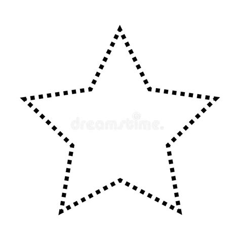 Star Shape Dotted Icon Vector Symbol For Creative Graphic Design Ui