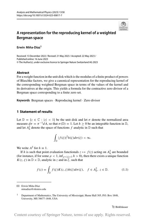 a representation for the reproducing kernel of a weighted bergman space