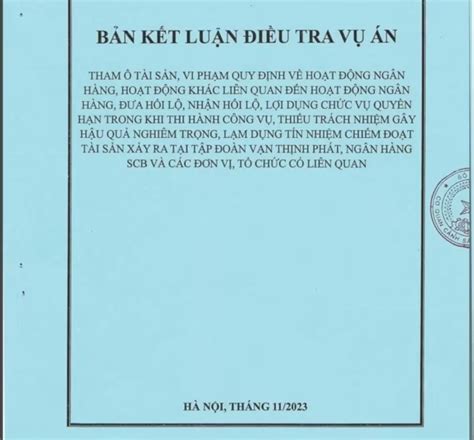 Đọc Kết Luận Điều Tra vụ Vạn Thịnh Phát Luật pháp có thể đút túi