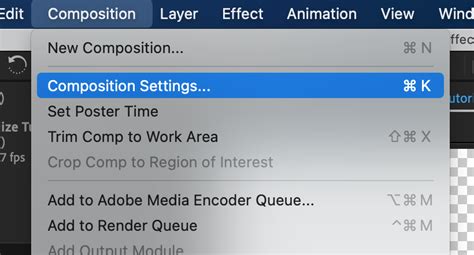 How To Change Composition Size In After Effects Edit Video Faster