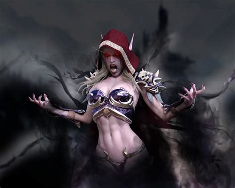 Rule 34 3d Blonde Hair Dark Ranger Darken Den Female Female Focus Female Solo Red Eyes