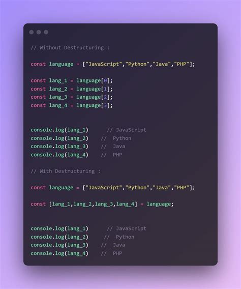 learn before moving to react destructuring in javascript