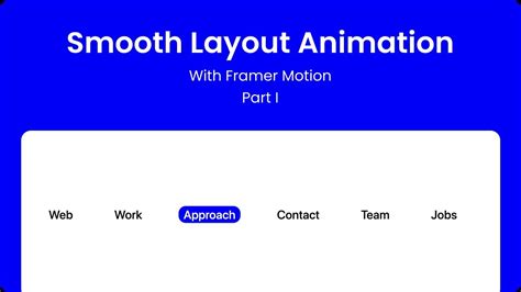 Smooth Layout Animation Using Framer Motion YouTube