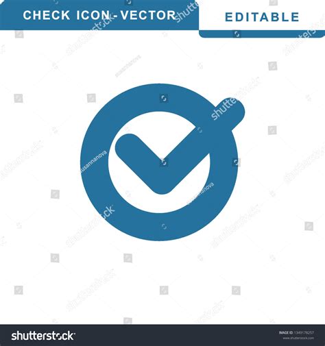 Check Mark Icon Symbols Vector Vector Stock Vector Royalty Free