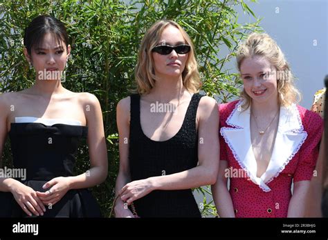 Cannes France 23rd May 2023 Kim Jennie Lily Rose Depp And Suzanna Son Arrive At The Idol