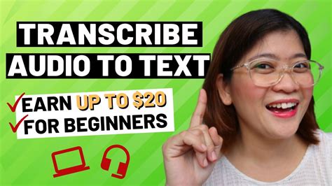 HOW TO TRANSCRIBE AUDIO TO TEXT EARN UPTO 20 AUD VID TRANSCRIBING