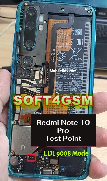Xiaomi Redmi Note 10 Pro Test Point EDL Mode 9008 ISP EMMC PinOUT
