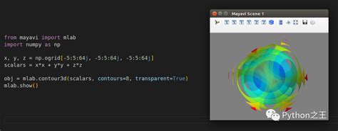 python科学计算三维可视化 mayavi库使用 轻识
