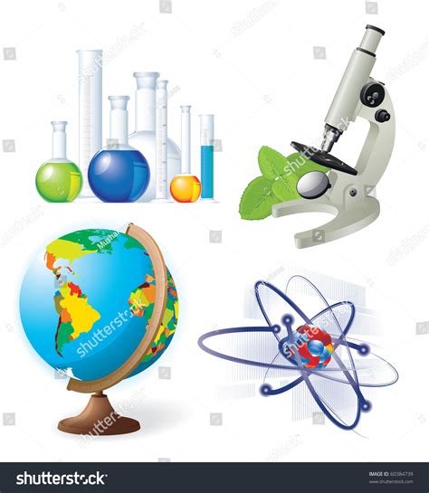 Vektorsymbol für Naturwissenschaften Stock Vektorgrafik Lizenzfrei