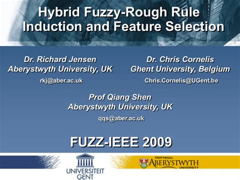 hybrid fuzzy rough rule induction and feature selection