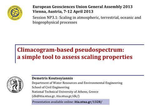 pdf climacogram based pseudospectrum a simple tool to assess scaling properties