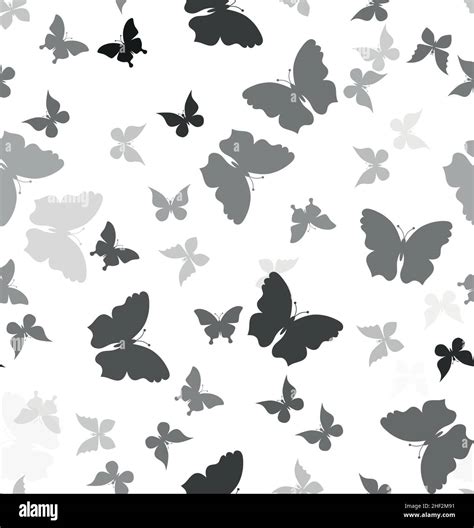 Seamless Butterfly Pattern Vector Illustration Eps Stock Vector Image