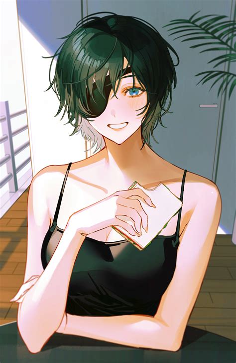Tokita Mago Chainsaw Man Himeno Chainsaw Man Cleavage Eyepatch 1045786 Yandere
