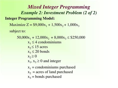 mixed integer programming basics at leona luciano blog