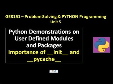 Python User Defined Modules And Packages Programs With Demonstrations