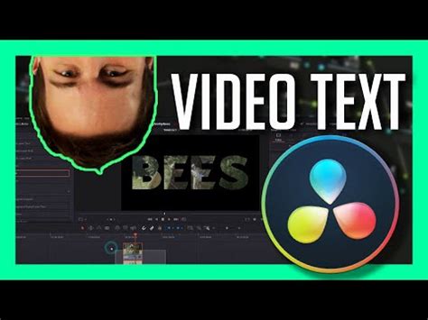 Video Inside Of Text In Resolve 17 Davinci Resolve 17 New Feature Artofit