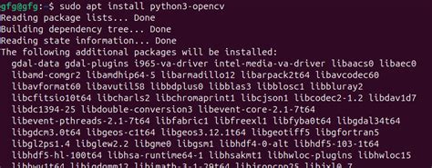 How To Install OpenCV In Ubuntu GeeksforGeeks