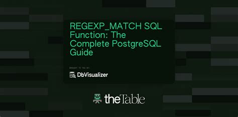 regexp match sql function the complete postgresql guide