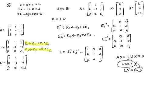 lu decomposition method docsity