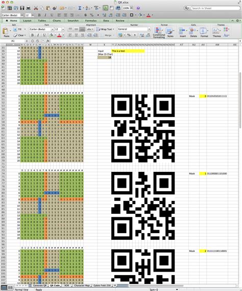 create qr codes in excel or any spreadsheet