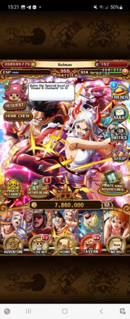 OPTC ONE PIECE Treasure Cruise Luffy Yamato Ifrit Sanji Hell Zoro