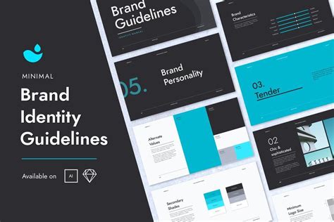 设计星素材分享平台 Minimal Brand Identity Guidelines 4015858 VI品牌识别准则手册