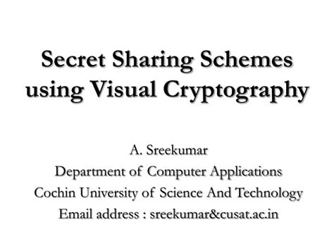 ppt secret sharing schemes using visual cryptography powerpoint presentation id 6218168