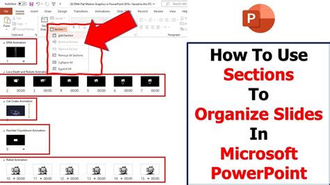 How To Use Sections In Microsoft PowerPoint Tutorial YouTube