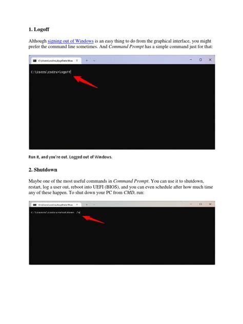 command prompt commands pdf command line interface directory computing