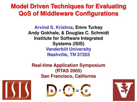 Ppt Model Driven Techniques For Evaluating Qos Of Middleware