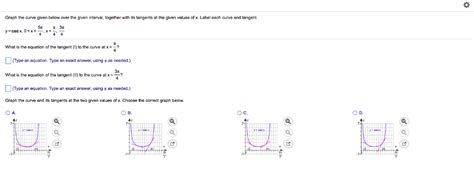 solved graph the curve given below over the given interval