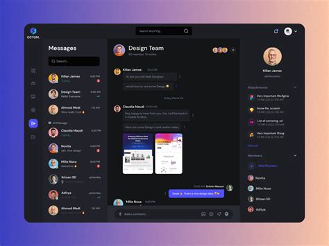 Free Message Dashboard UI Kit