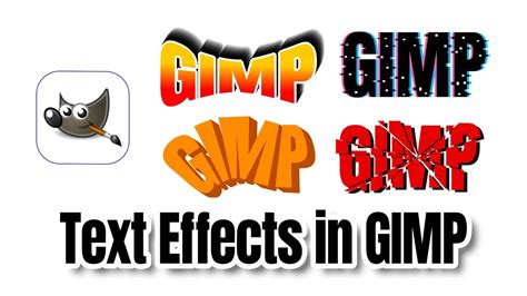 Create 4 Text Effects Using GIMP YouTube