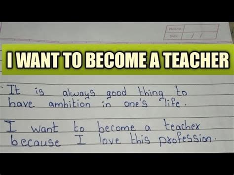 10 Lines On I Want To Become A Teacher I Want To Become A Teacher Essay