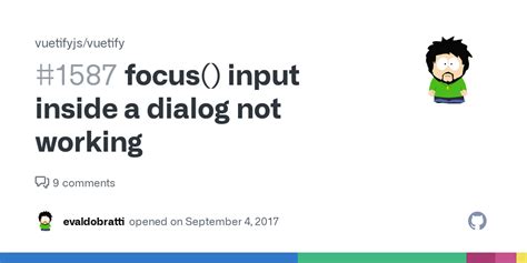 Focus Input Inside A Dialog Not Working Issue 1587 Vuetifyjs