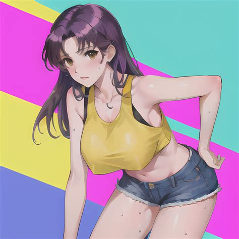 Rule 34 Ai Generated Katsuprime Katsuragi Misato Misato Katsuragi Neon Genesis Evangelion
