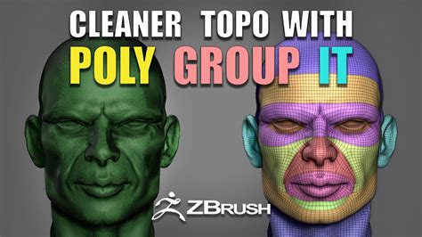Cleaner Topology With Poly Group It Zbrush 2021 YouTube