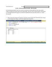IC 6 SQL Grouping Docx In Class Exercise 6 Name CIS 360 Business