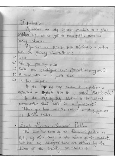 CSC 418 Lecture Note Algorithm Design And Analysis Studocu