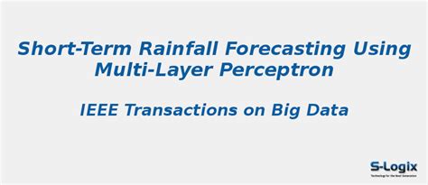 short term rainfall forecasting using multi layer perceptron python projects s logix
