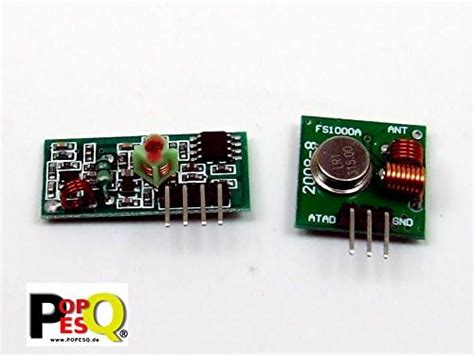 POPESQ Transmisor Receptor 433 MHz Transmitter Receiver FS1000A