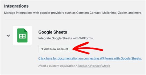 How To Connect Google Sheets In WordPress Using Wpforms Plugin Addon