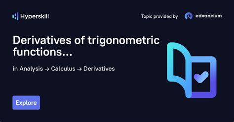 Derivatives Of Trigonometric Functions Hyperskill