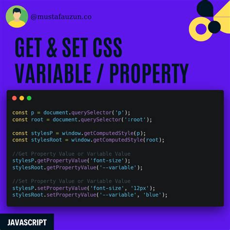 javascript get and set css variable property mustafa ateş uzun blog