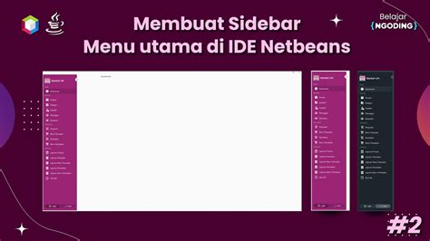 membuat form menu utama di ide netbeans java mysql app kasir part 2 youtube