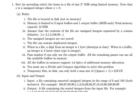 a describe the algorithm to solve the problem for a
